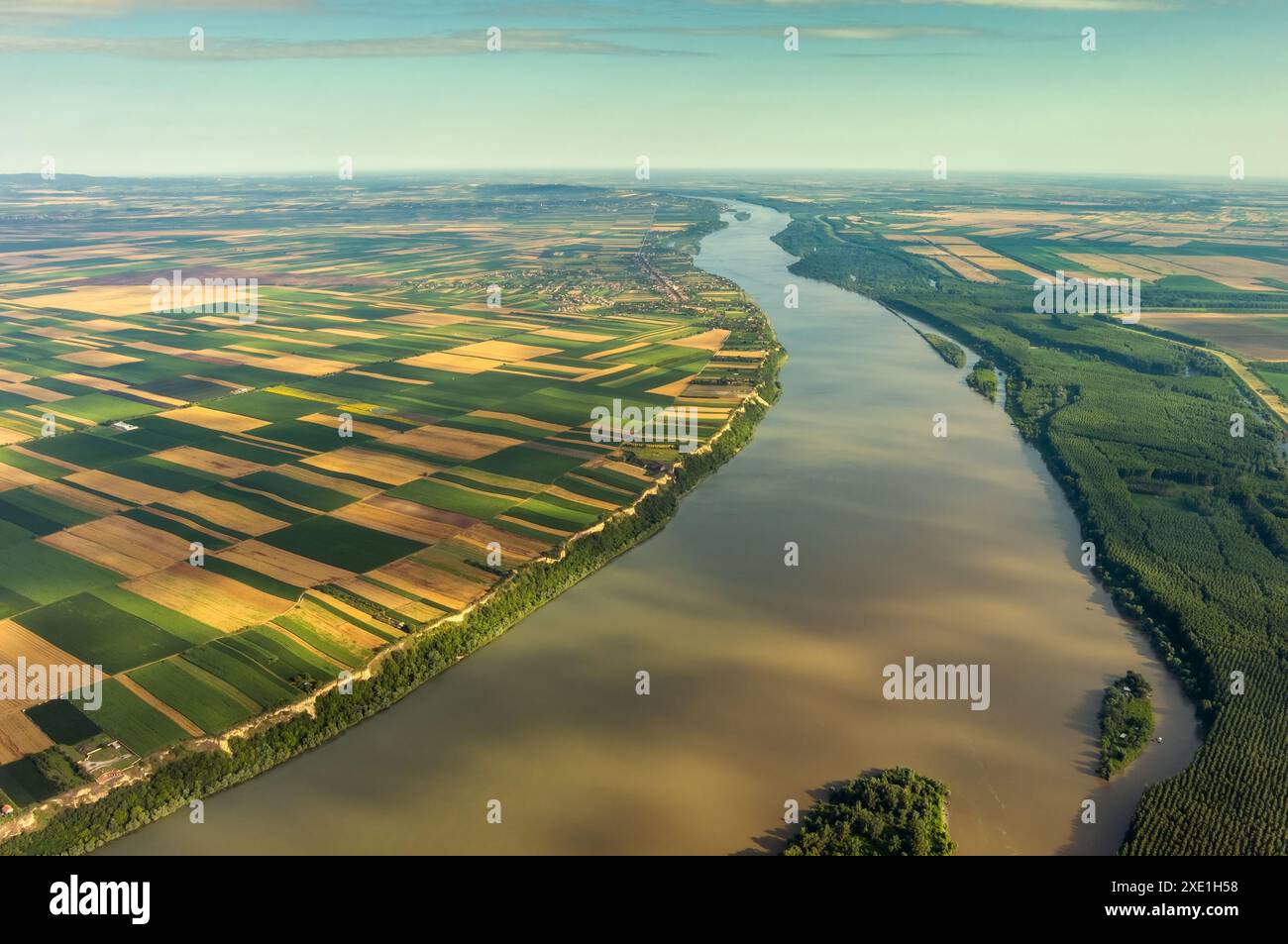 Aerial top view rural plain hi-res stock photography and images - Alamy