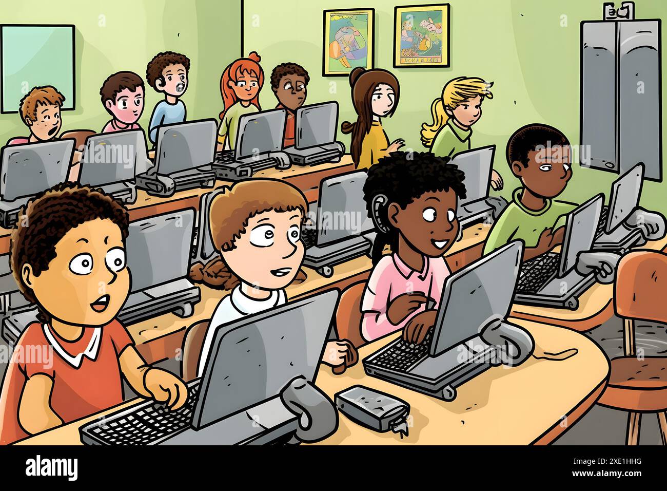 Process cartoon hi-res stock photography and images - Alamy