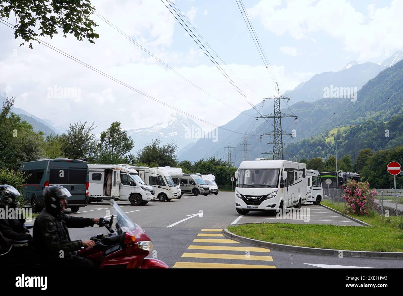 Anton Geisser 20.06.2024 Wohnmobilstandplatz. Kanton Uri Schweiz . Bild ...