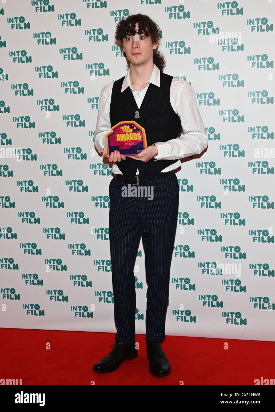 LONDON, UK. 25th June, 2024. Ben Mullan, aged 18, (C) with the Ones to ...