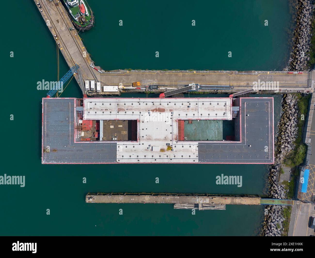 Portland, Dorset, UK. 25th June 2024. General view from the air of the ...