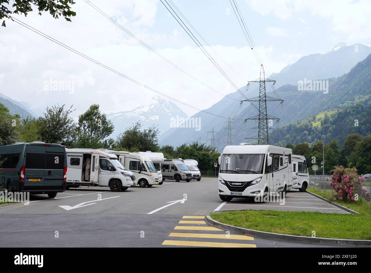 Anton Geisser 20.06.2024 Wohnmobilstandplatz. Kanton Uri Schweiz . Bild ...