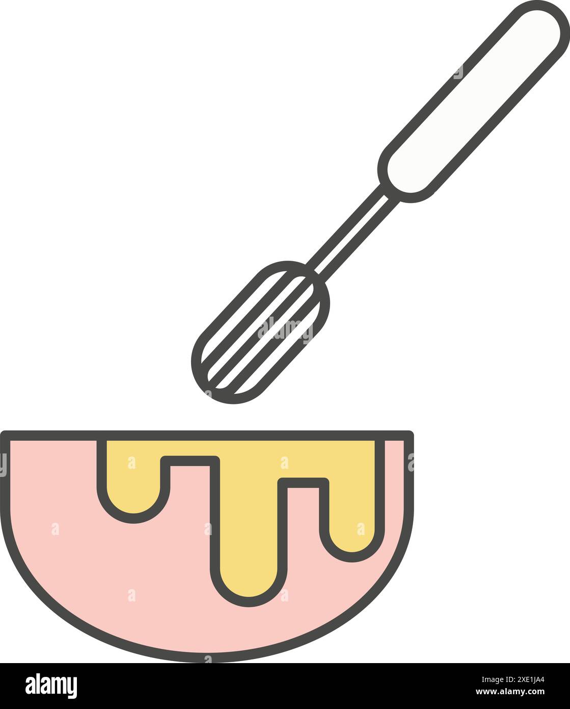 Mixer appliance bowl Stock Vector Images - Alamy