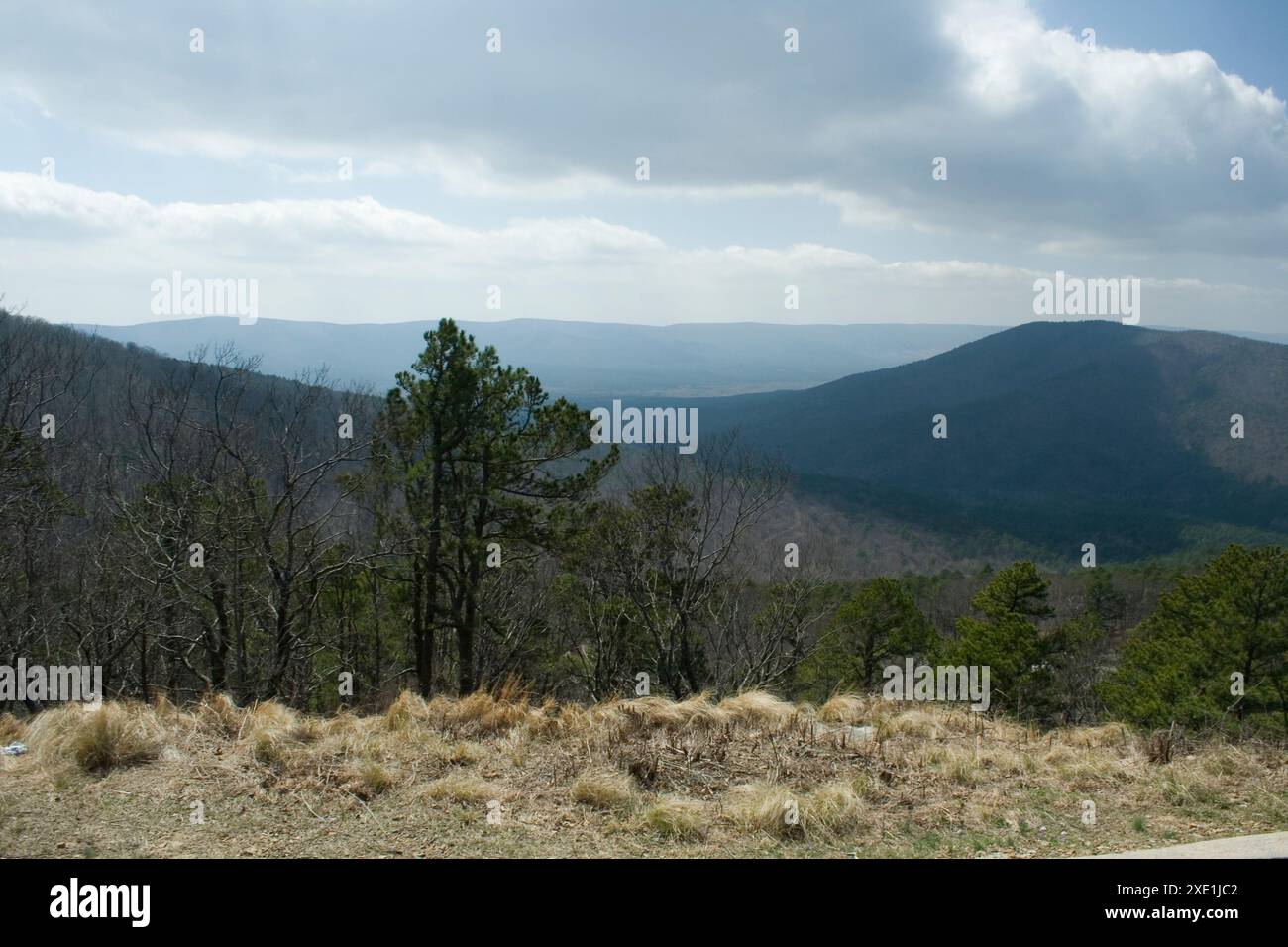 The Ouachita Mountains in Oklahoma Seen From the Talimena Scenic Drive ...