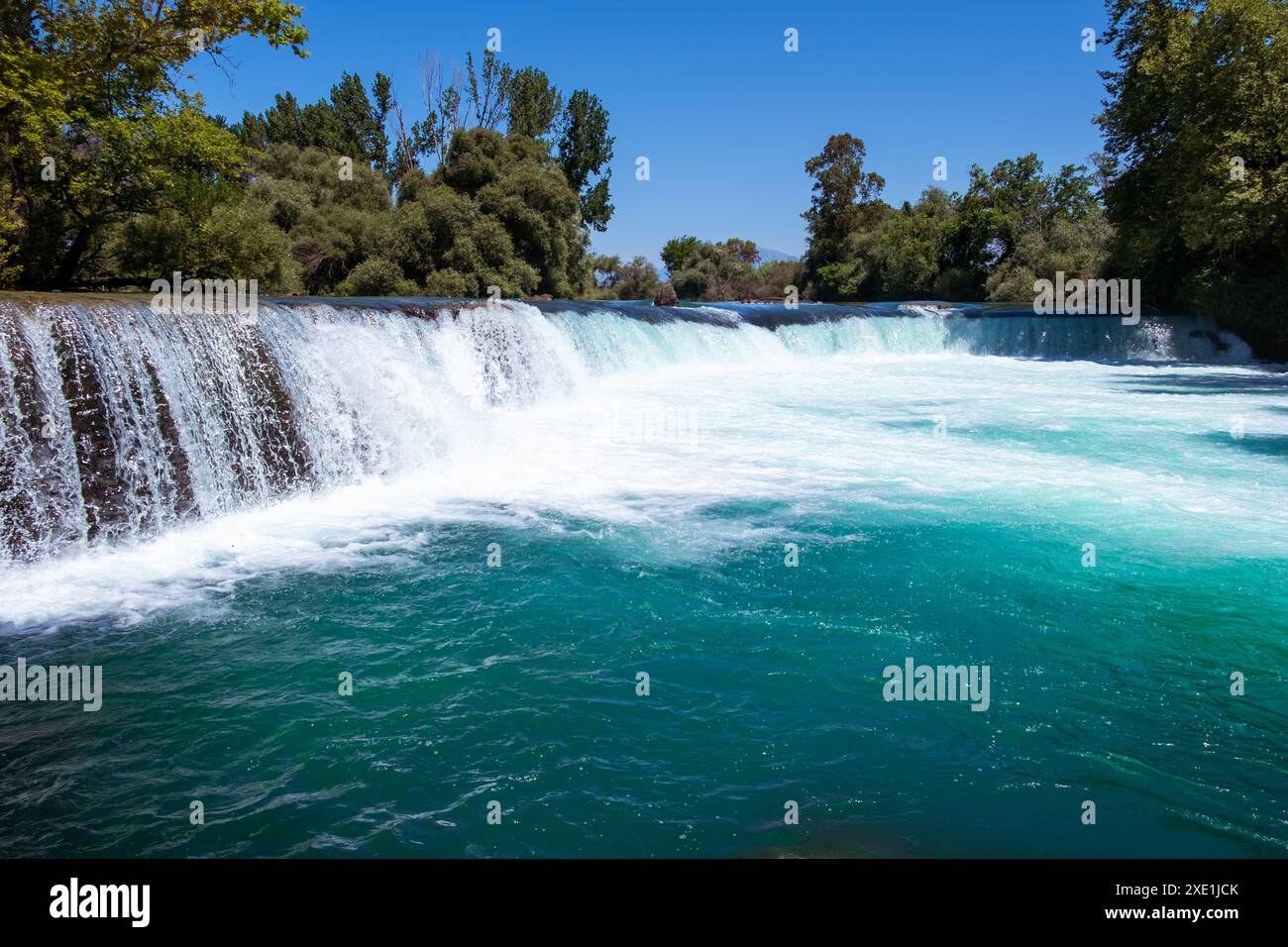 Manavgat waterfall Manavgat River is near the city of Side Stock Photo ...