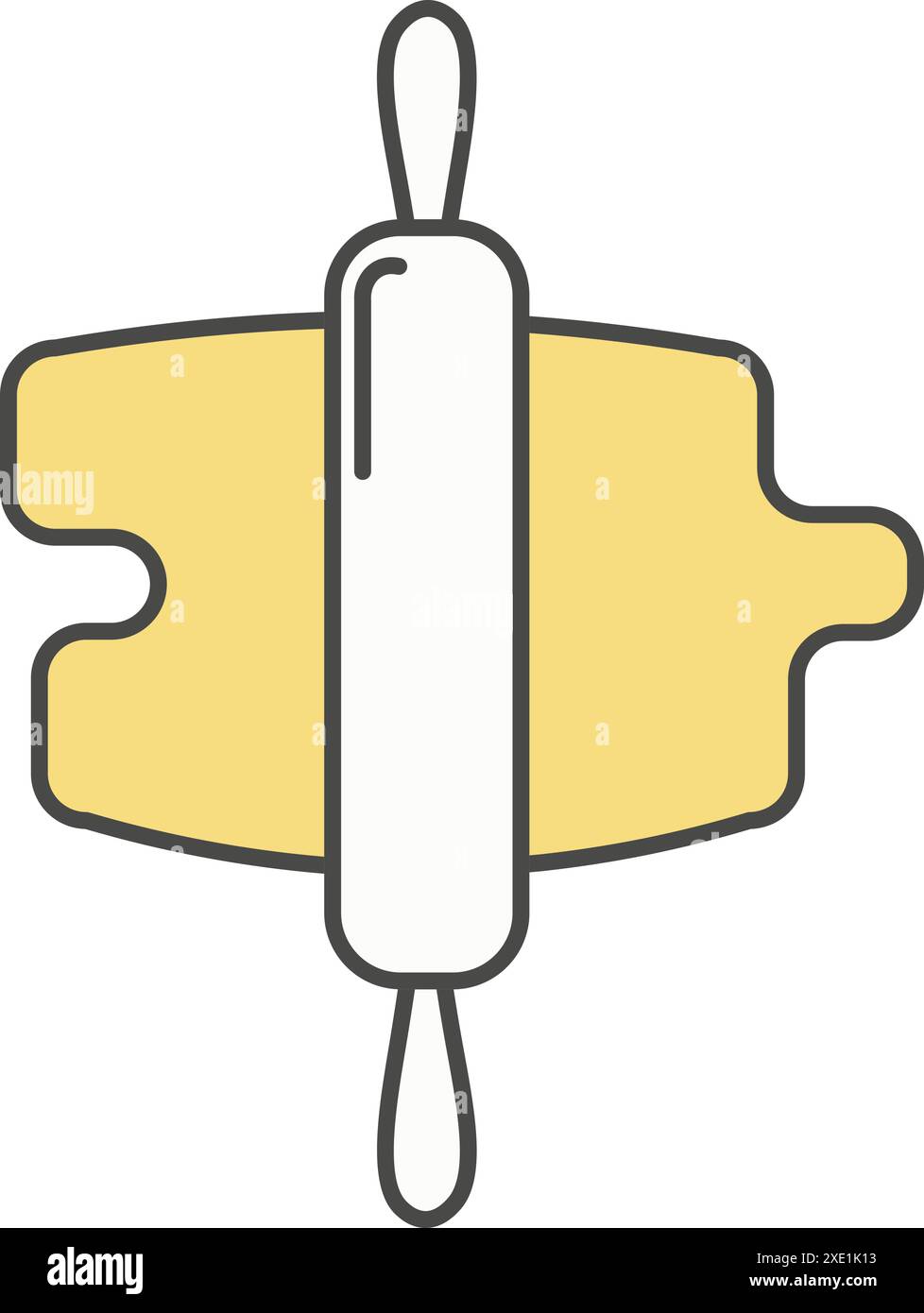 Chef rolling pizza dough Cut Out Stock Images & Pictures - Alamy