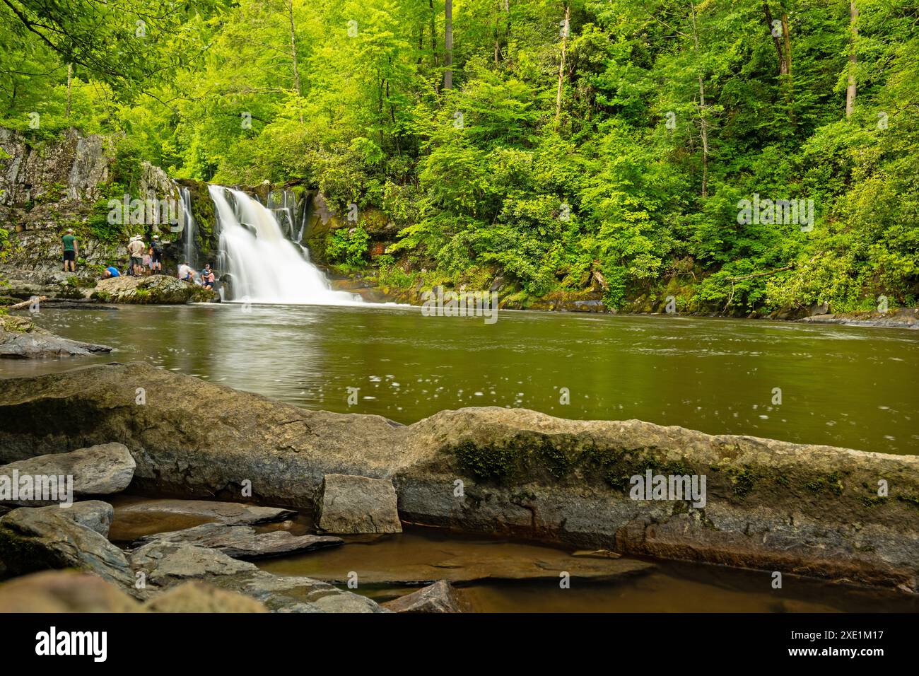 Abrams Falls in the Great Smoky Mountains National Park Stock Photo - Alamy