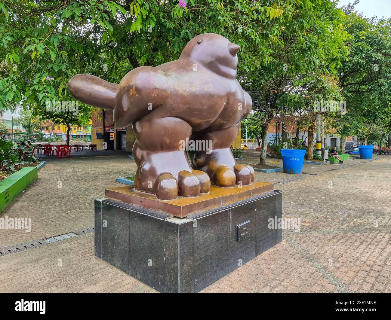 Colombia Medellin, bronze sculpture by Botero titled sparrow Stock ...