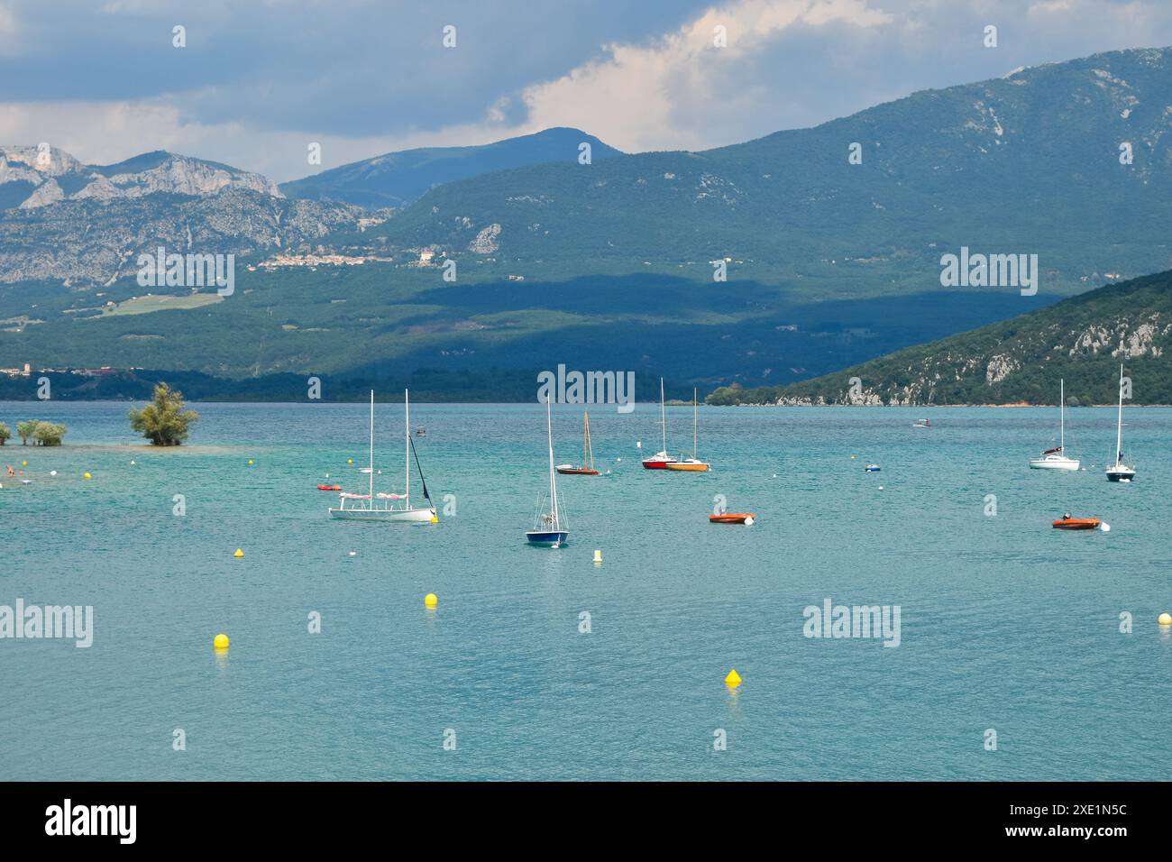 Beautiful mountain Annecy lake resort Stock Photo - Alamy