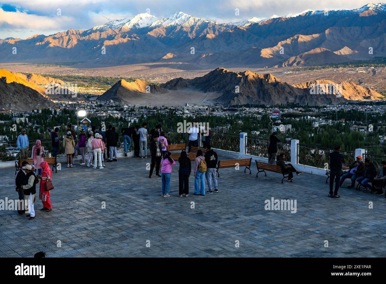 Leh, Ladakh, India. 25th June, 2024. A view of a sunset in Leh, Ladakh ...