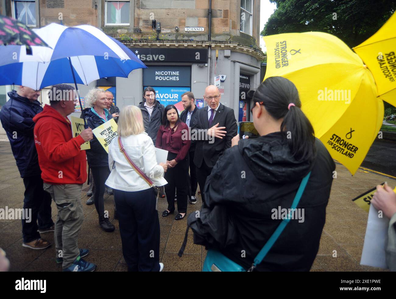 Scottish First Minister and SNP leader John Swinney and SNP ...