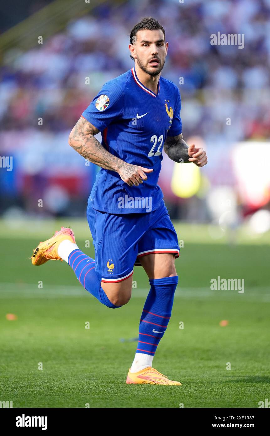 France's Theo Hernandez during the UEFA Euro 2024 Group D match at BVB ...