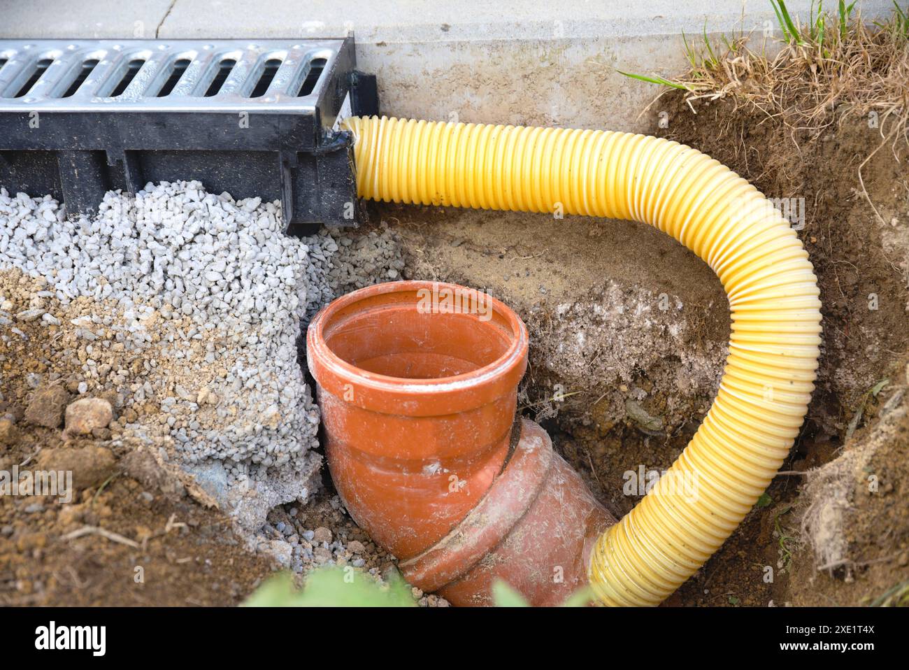 Construction botch - closeup botched work at construction site Stock ...
