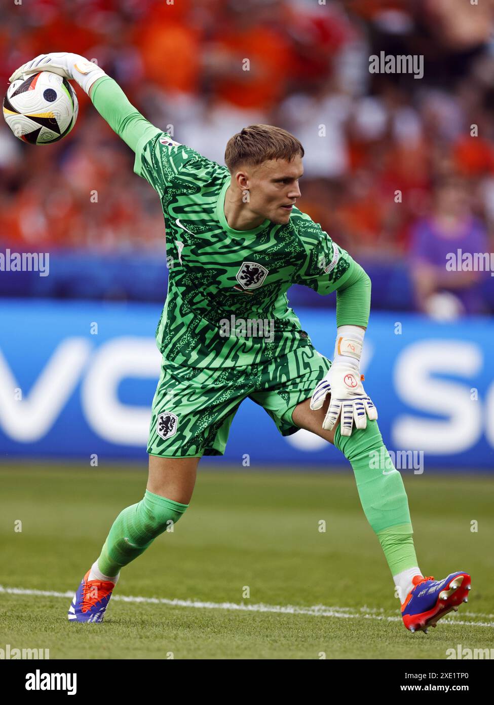 Berlin, Germany June 25, 2024. Holland goalkeeper Bart Verbruggen ...