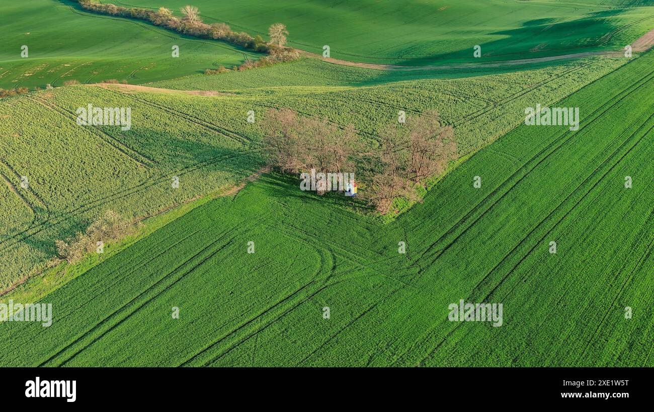 Aerial view fields in south hi-res stock photography and images - Alamy