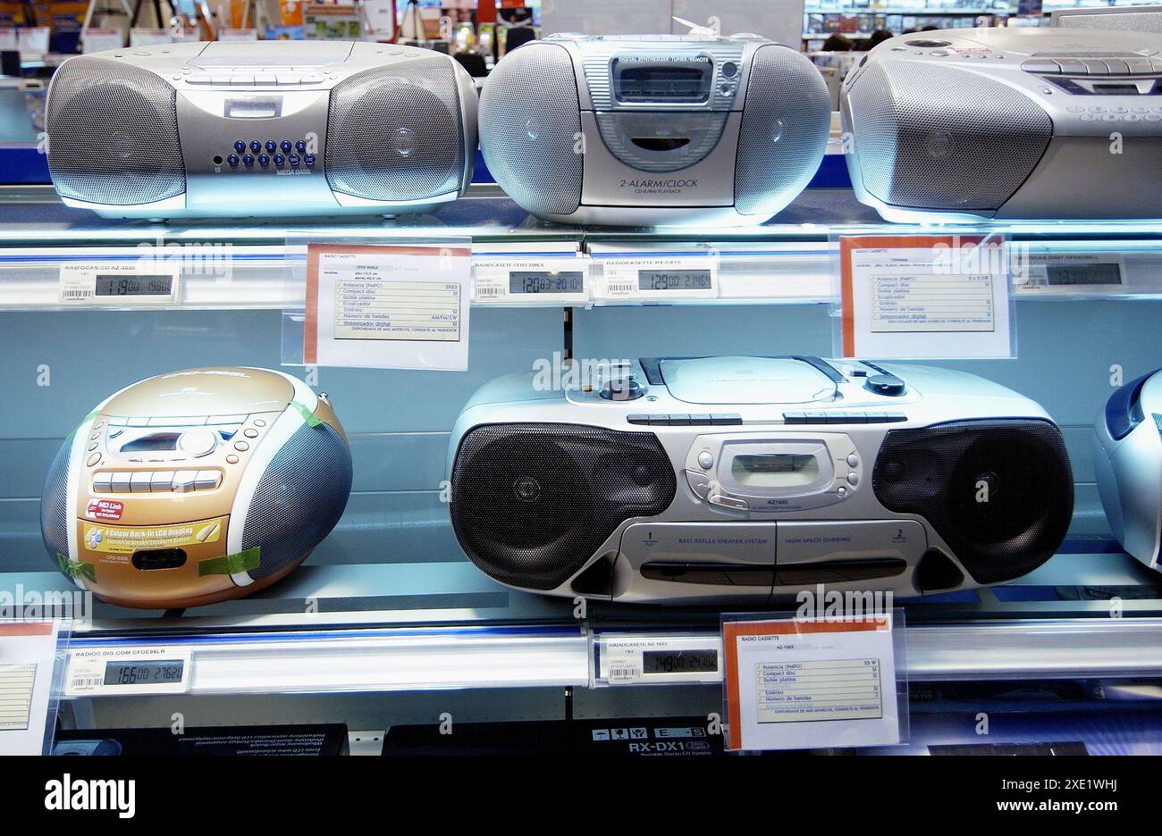 Hypermarket, music systems Stock Photo - Alamy