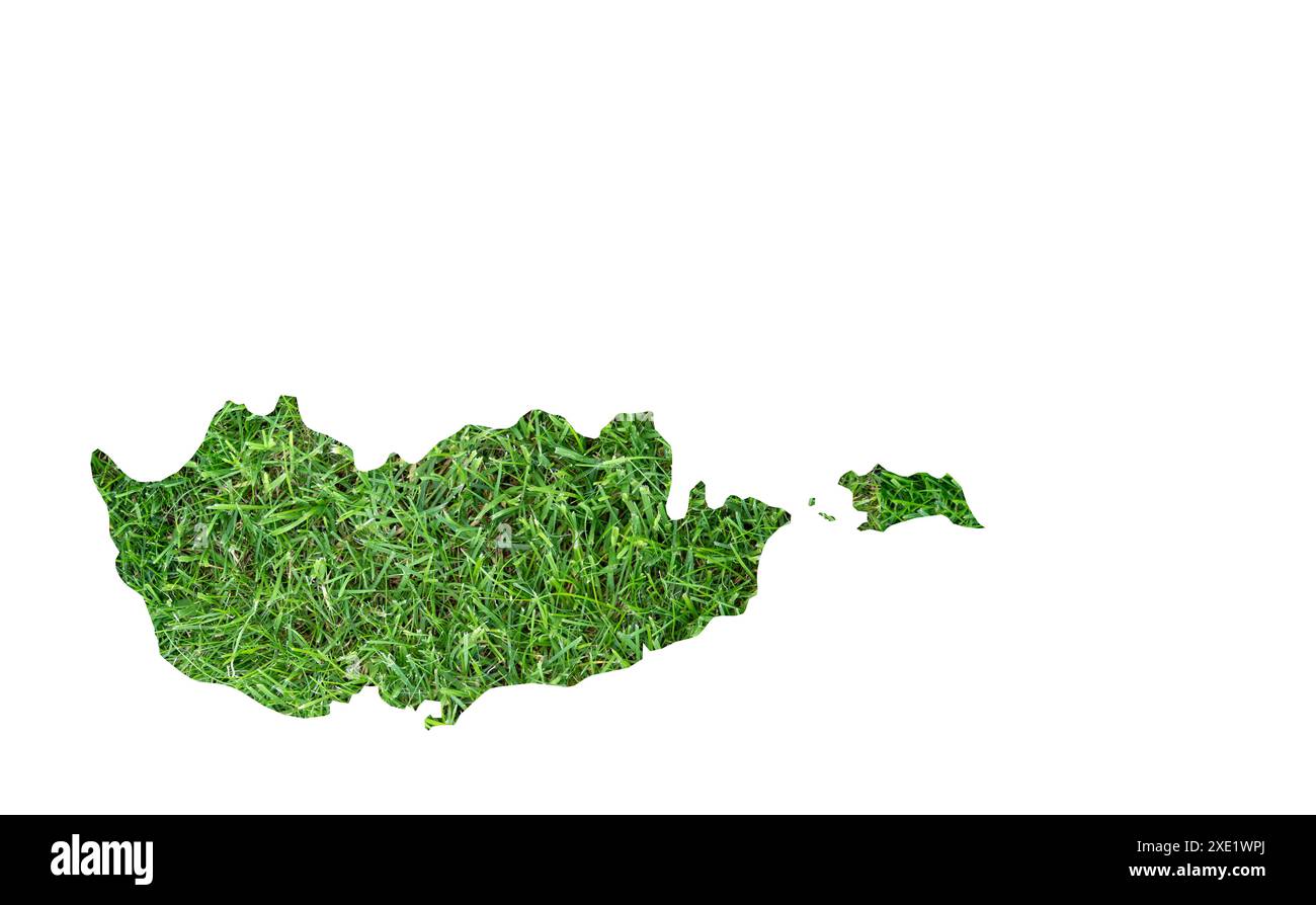 Map of Cyprus showing the country as a grass football field Stock Photo ...