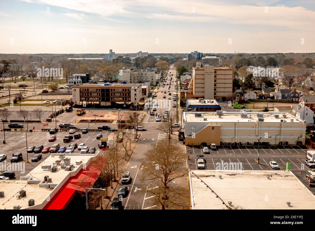 Virginia beach virginia aerial street views Stock Photo - Alamy