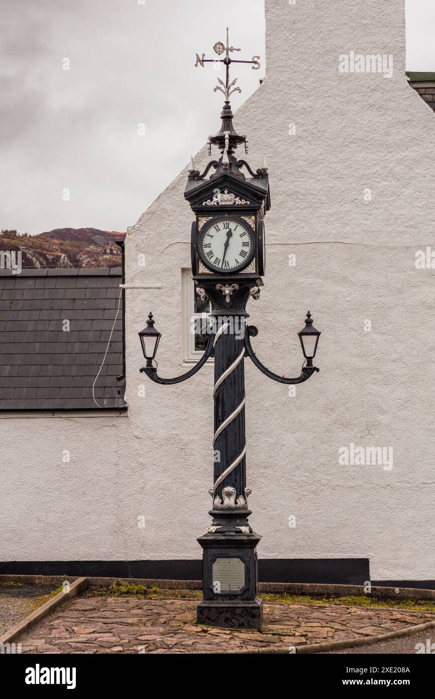 Highland, Scotland. Town of Ullapool. The Ullapool Clock. The Ullapool ...