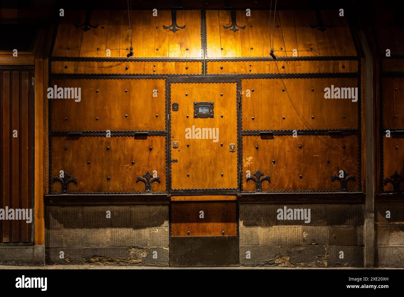 Vintage old door - concept for security, safety, secret, privacy ...