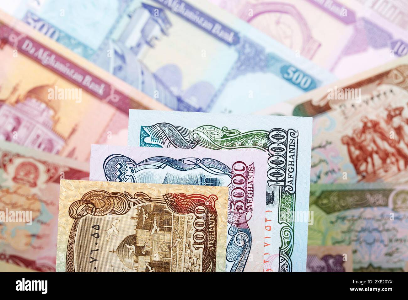 Afghan money - Afghanis a busines background Stock Photo - Alamy