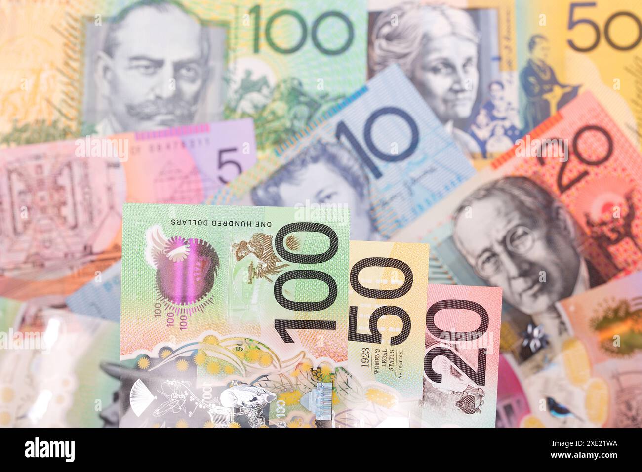 Australian money a business background Stock Photo - Alamy