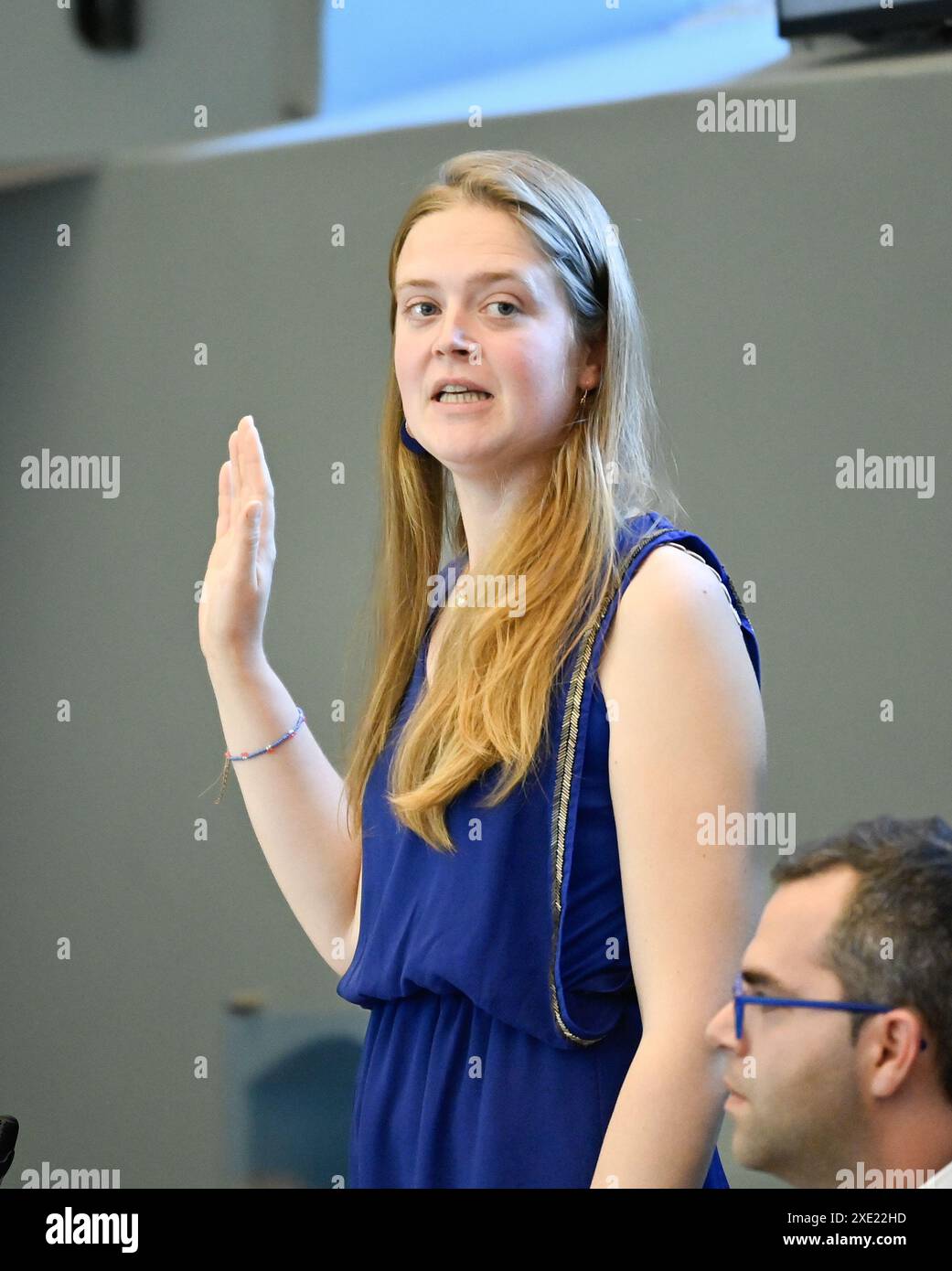 Namur, Belgium. 25th June, 2024. MR's Anne-Catherine Dalcq pictured ...