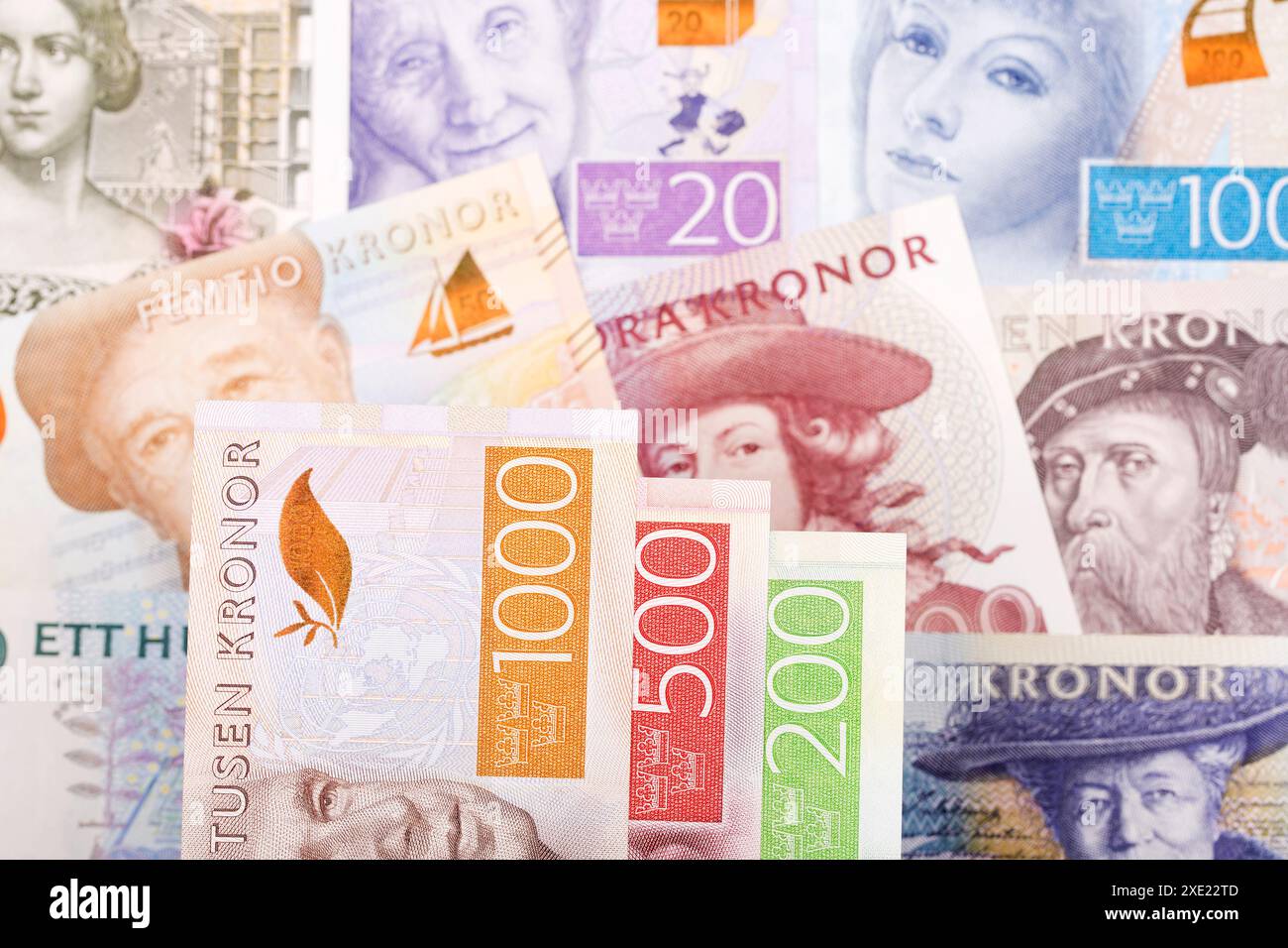 Swedish money a business background Stock Photo - Alamy