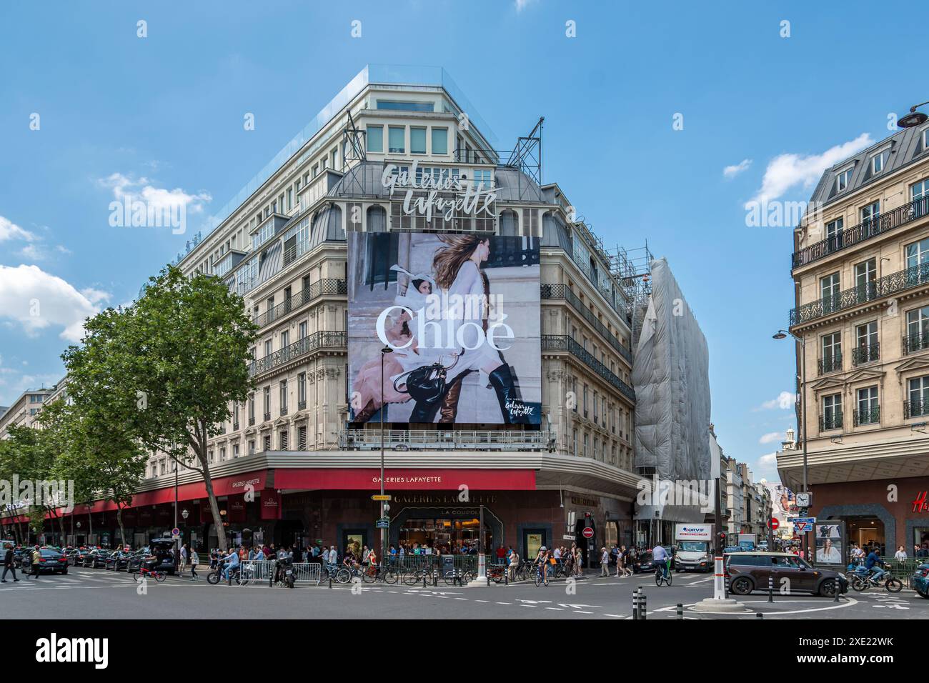 Advertising billboard for Chloé, a French fashion brand, covering the ...