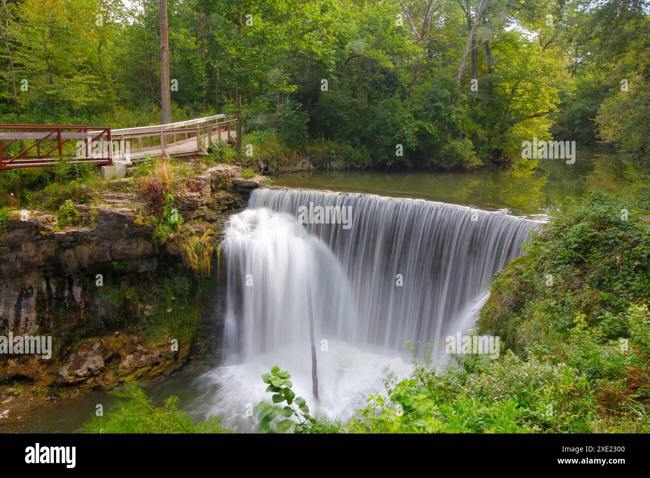 Cedar Cliff Falls, Cedarville, Ohio Stock Photo - Alamy