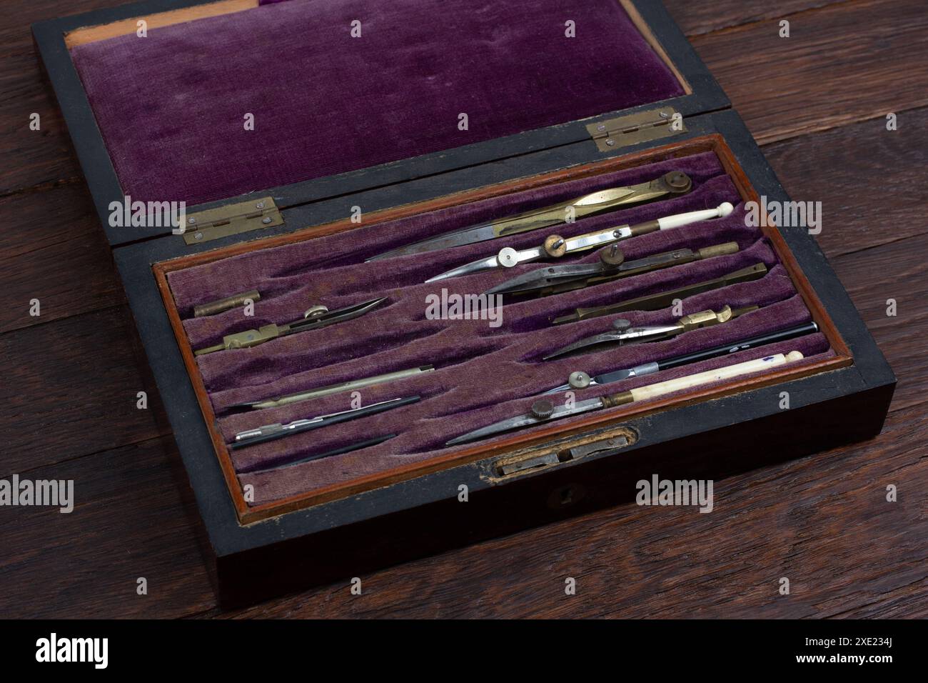 Retro drafting tools hi-res stock photography and images - Alamy