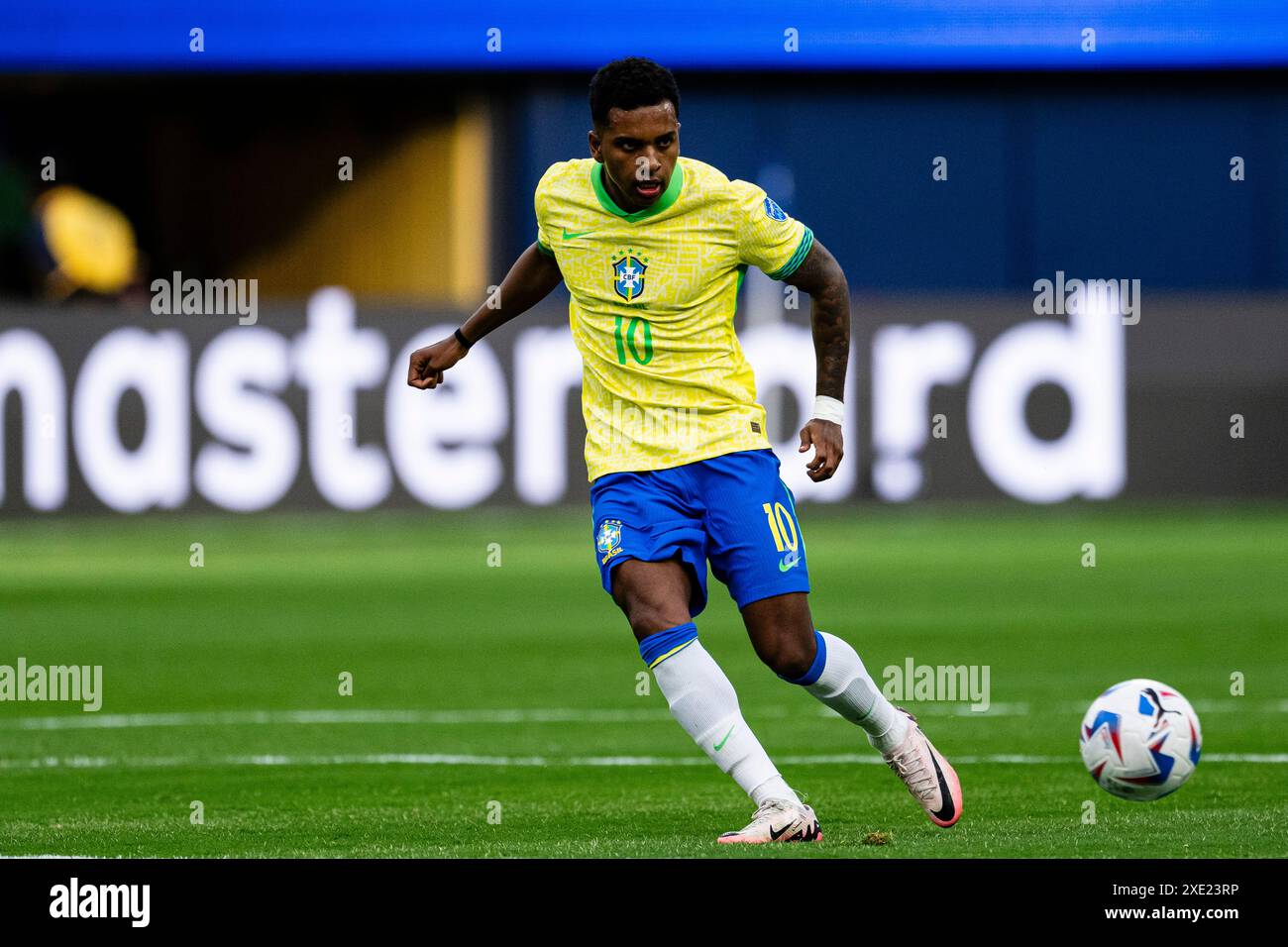 SoFi Stadium INGLEWOOD, CALIFORNIA - JUNE 24: Rodrygo Silva of Brazil ...