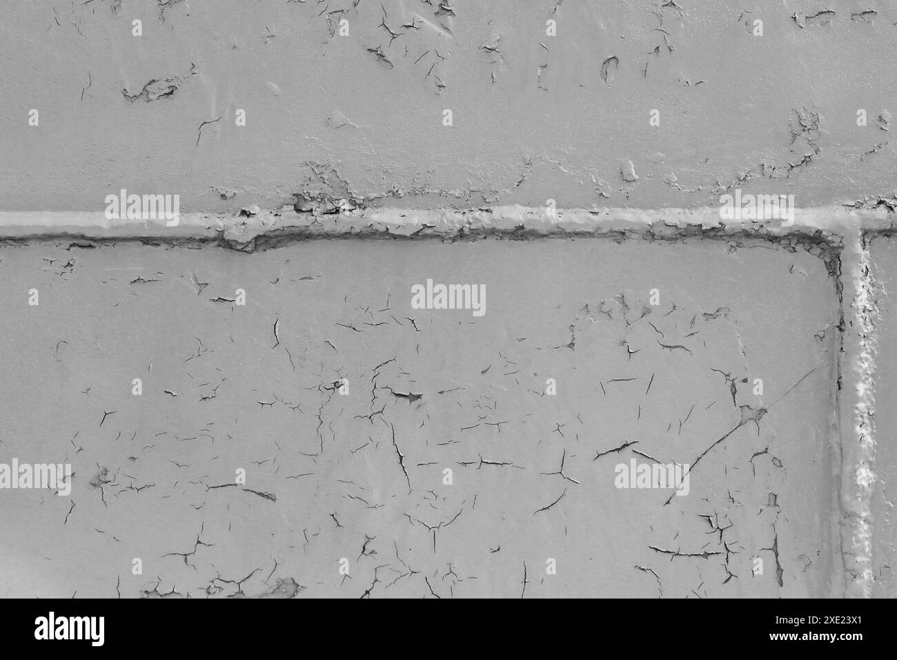 Welded stainless steel. The texture of the armor of an old tank close ...