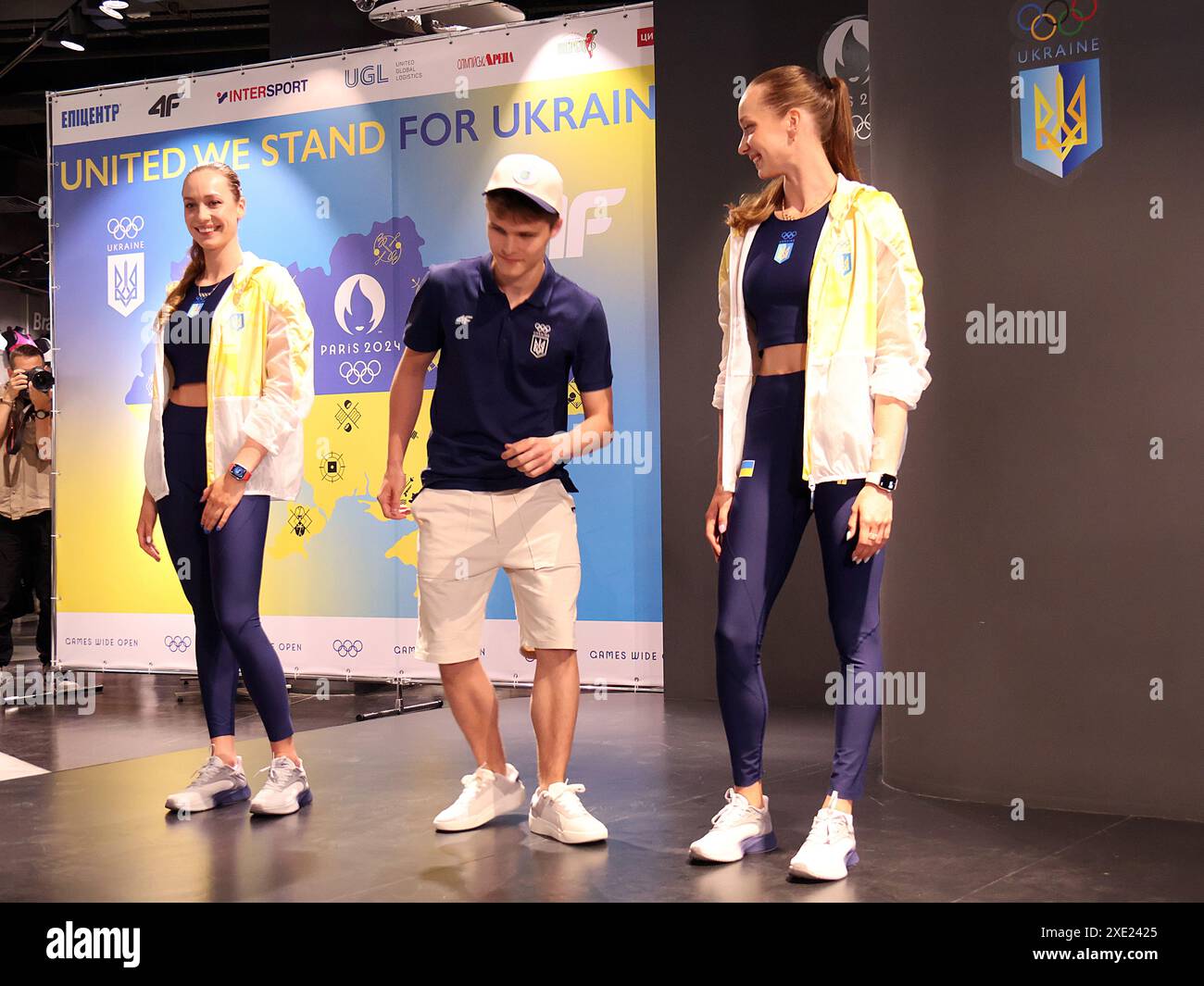 KYIV, UKRAINE - JUNE 25, 2024 - Diver Oleksii Sereda and artistic ...