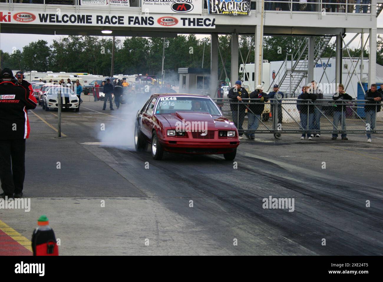 Drag Racing at Edmonton International Raceway Stock Photo - Alamy