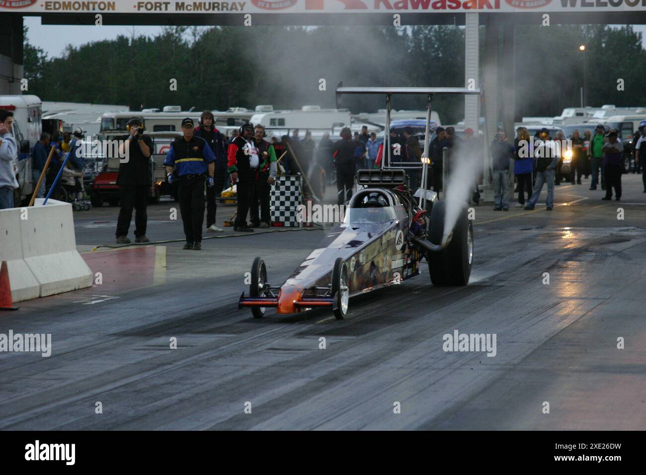 Drag Racing at Edmonton International Raceway Stock Photo - Alamy