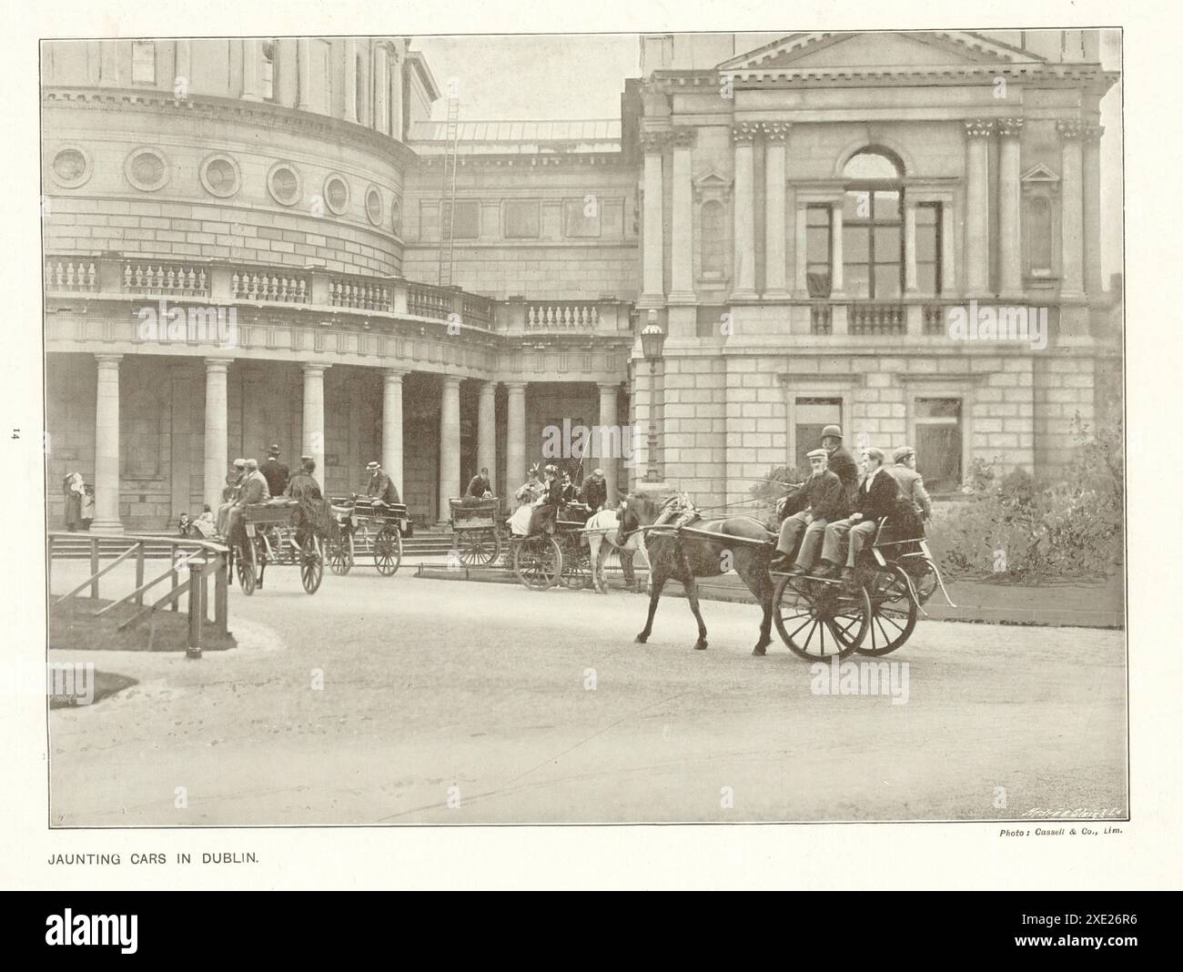 Jaunting cars in Dublin. National Museum of Ireland, Kildare Street ...