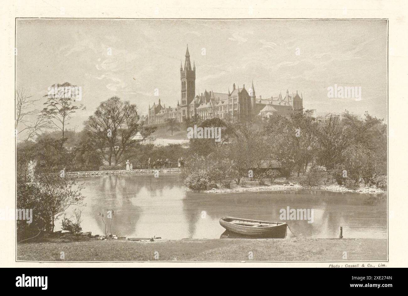 Glasgow University. Scotland. 1910 Stock Photo - Alamy