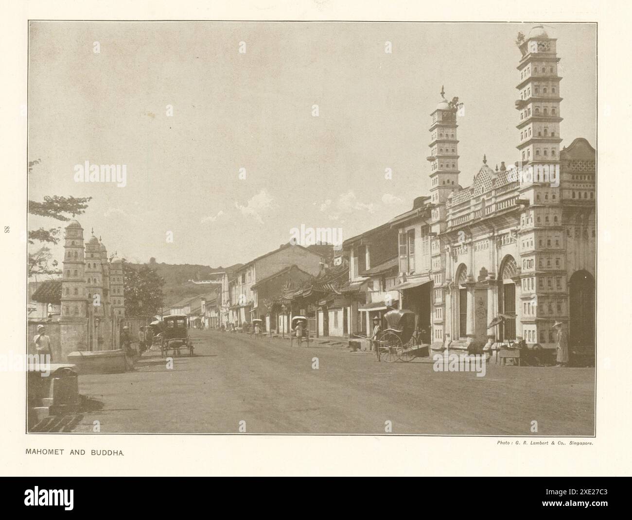 Mohammed & Buddha. Singapore. 1910 Stock Photo - Alamy
