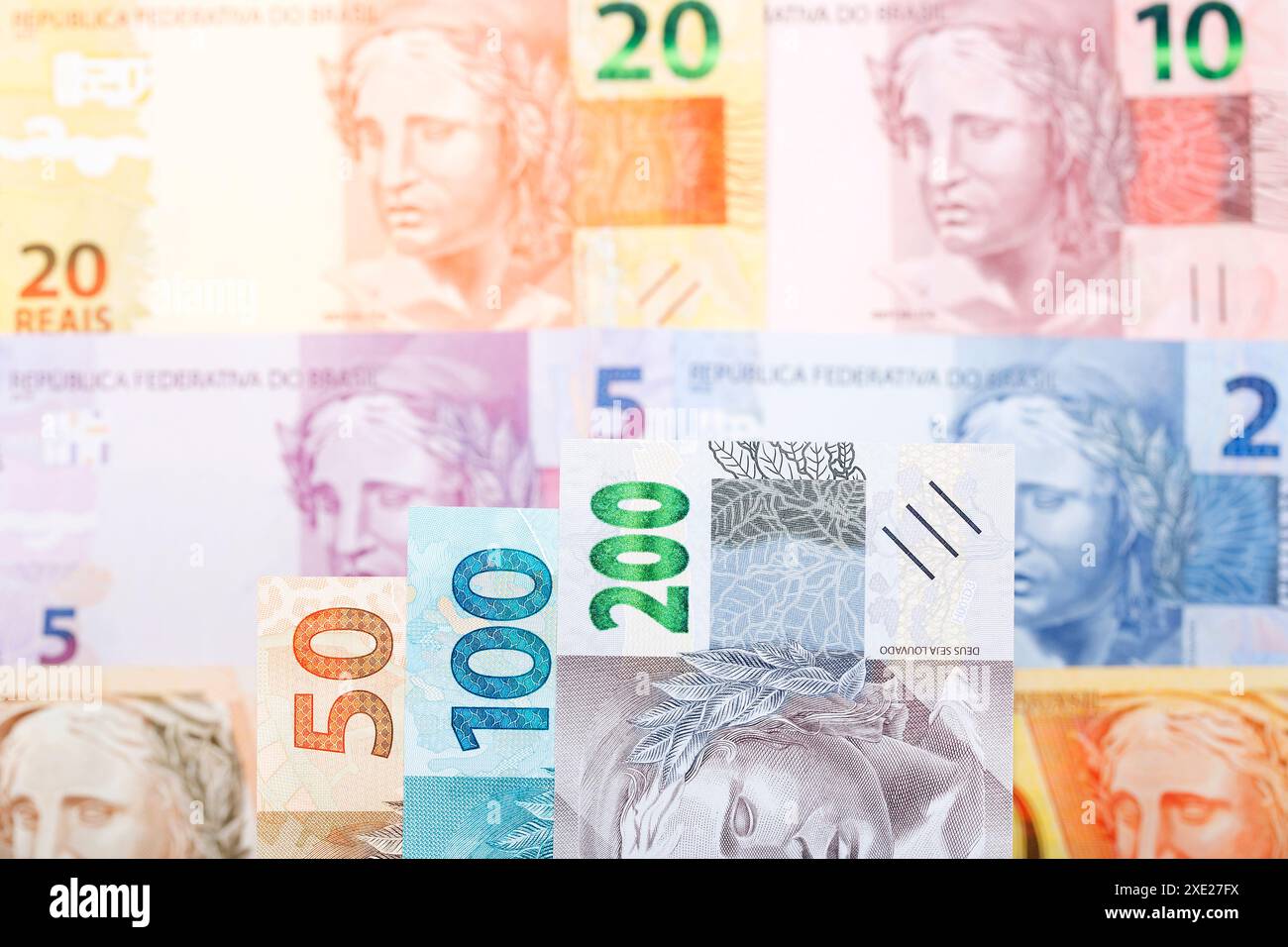 Brazilian money a business background Stock Photo - Alamy
