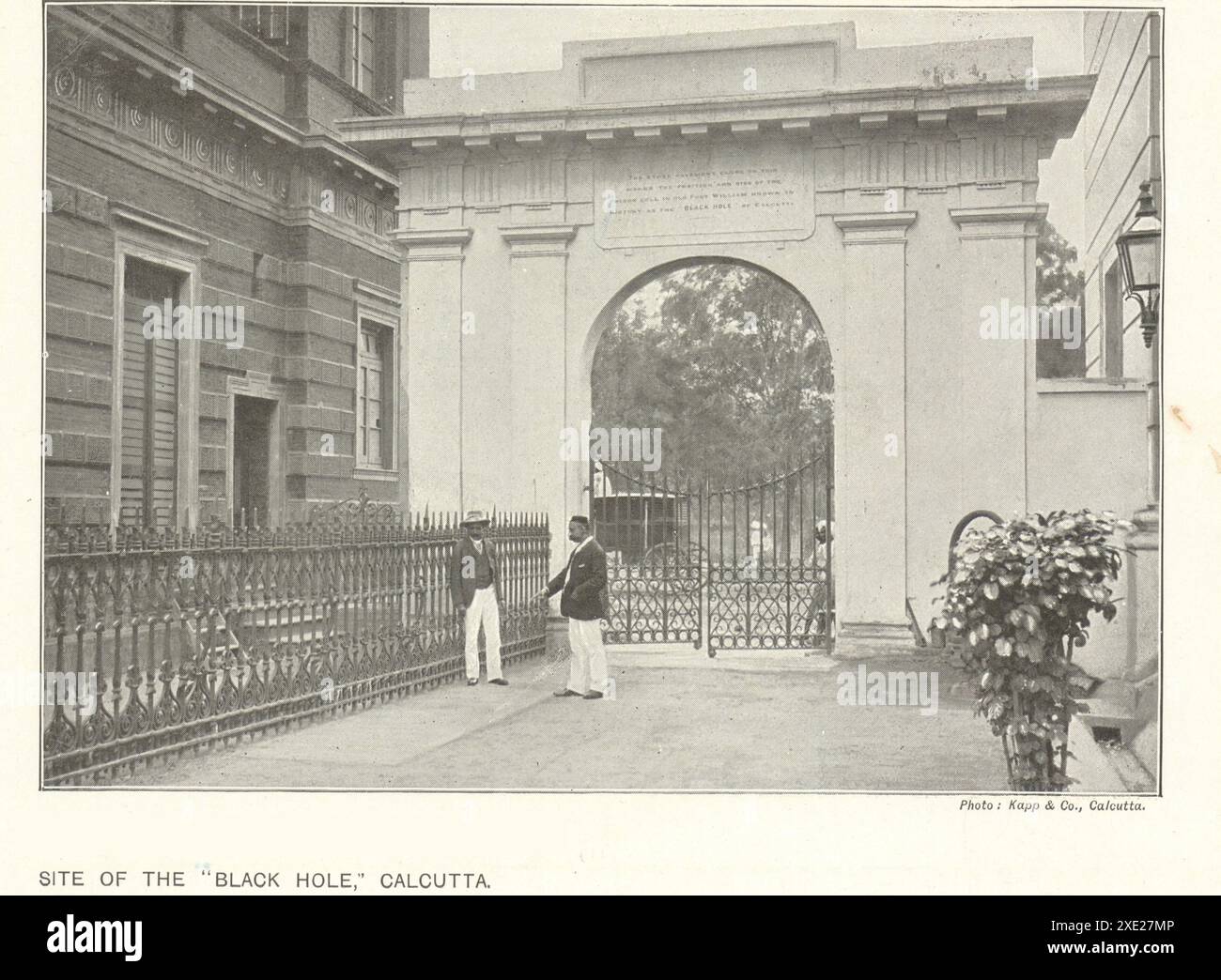 Site of the "black hole" Calcutta. India. 1910 Stock Photo - Alamy