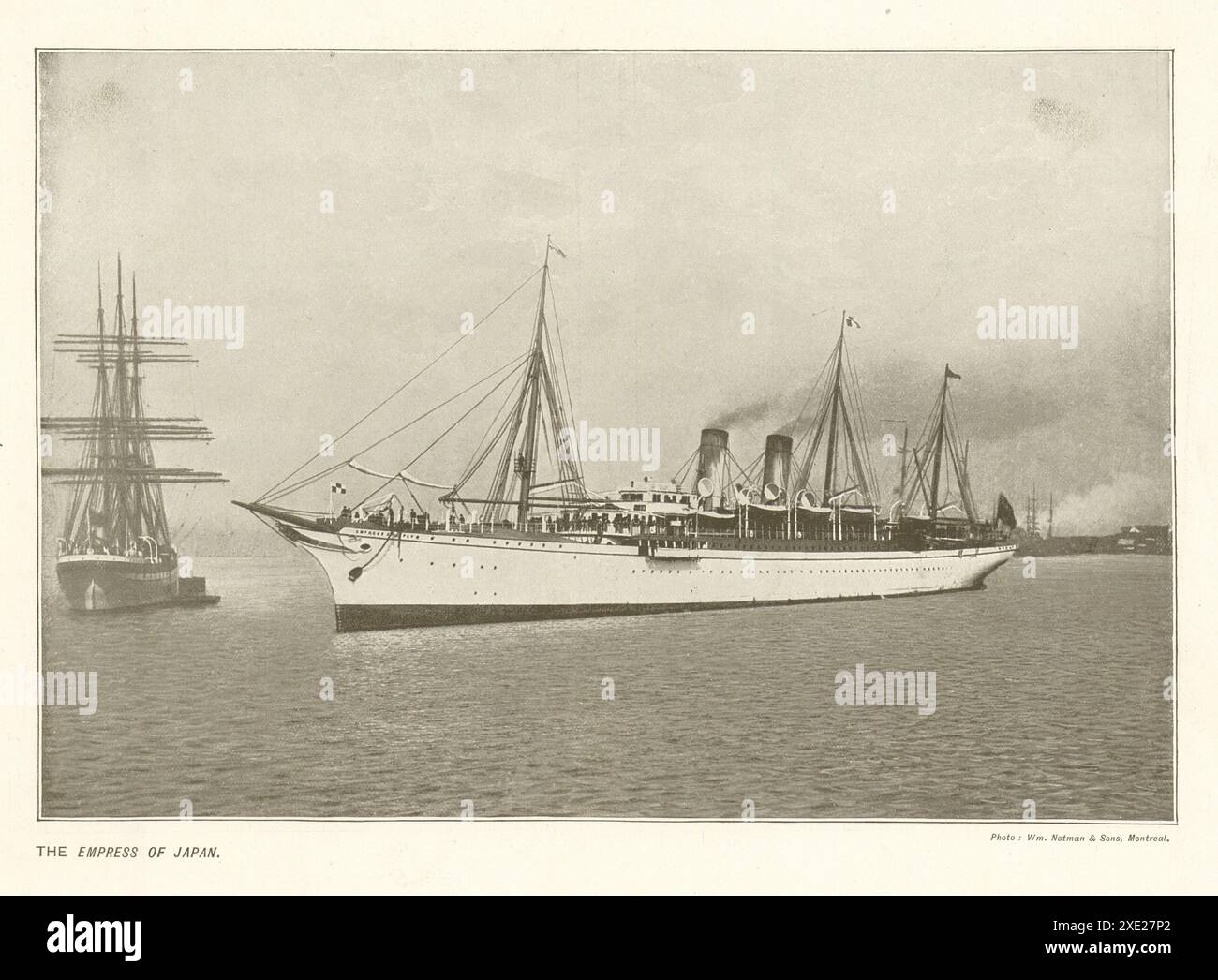 The R.M.S. Empress of Japan. Quebec. 1910 Stock Photo - Alamy