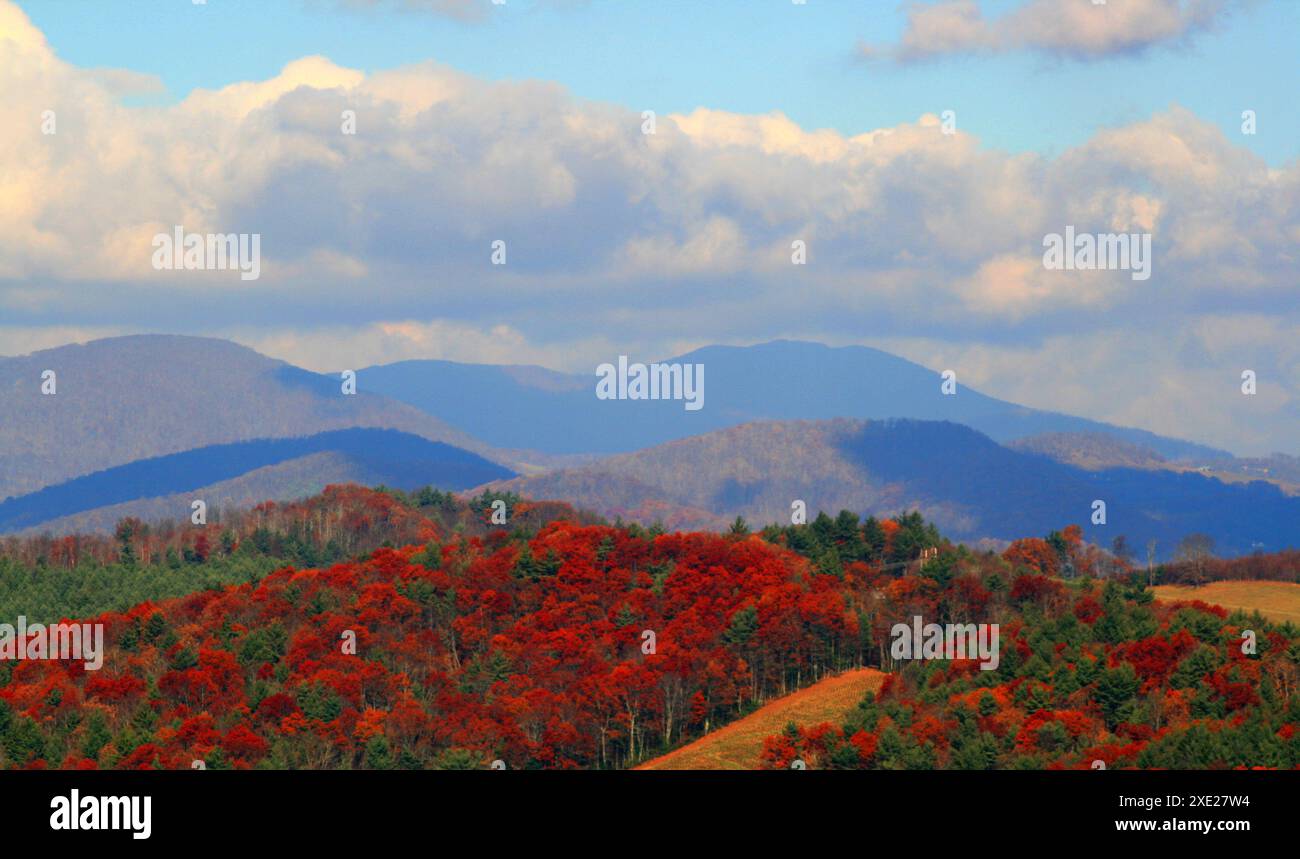 Blue Ridge Mountains, North Carolina Stock Photo - Alamy