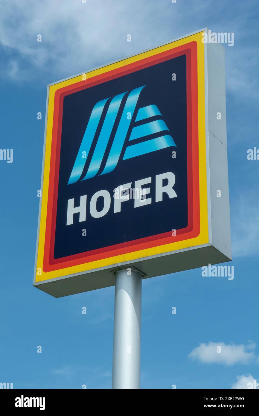 Hofer sign hi-res stock photography and images - Alamy