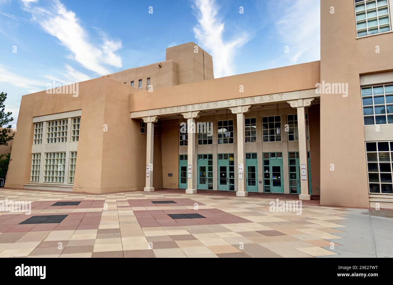 Zimmerman library on the university of new mexico hi-res stock ...