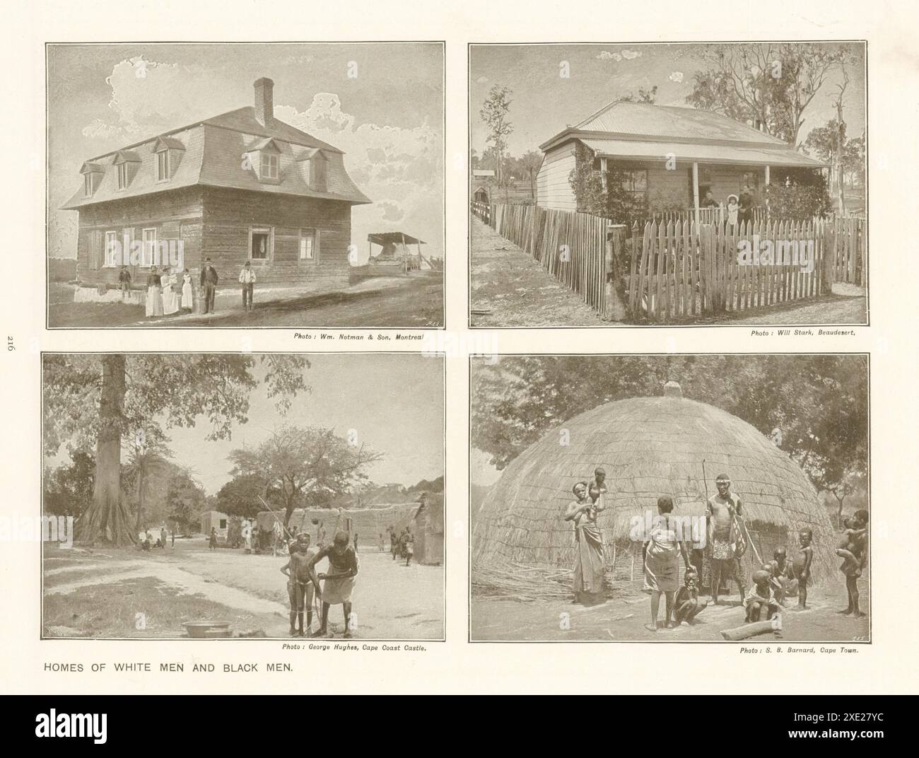 Homes of white men and black men in Canada, Queensland, Ghana & South ...