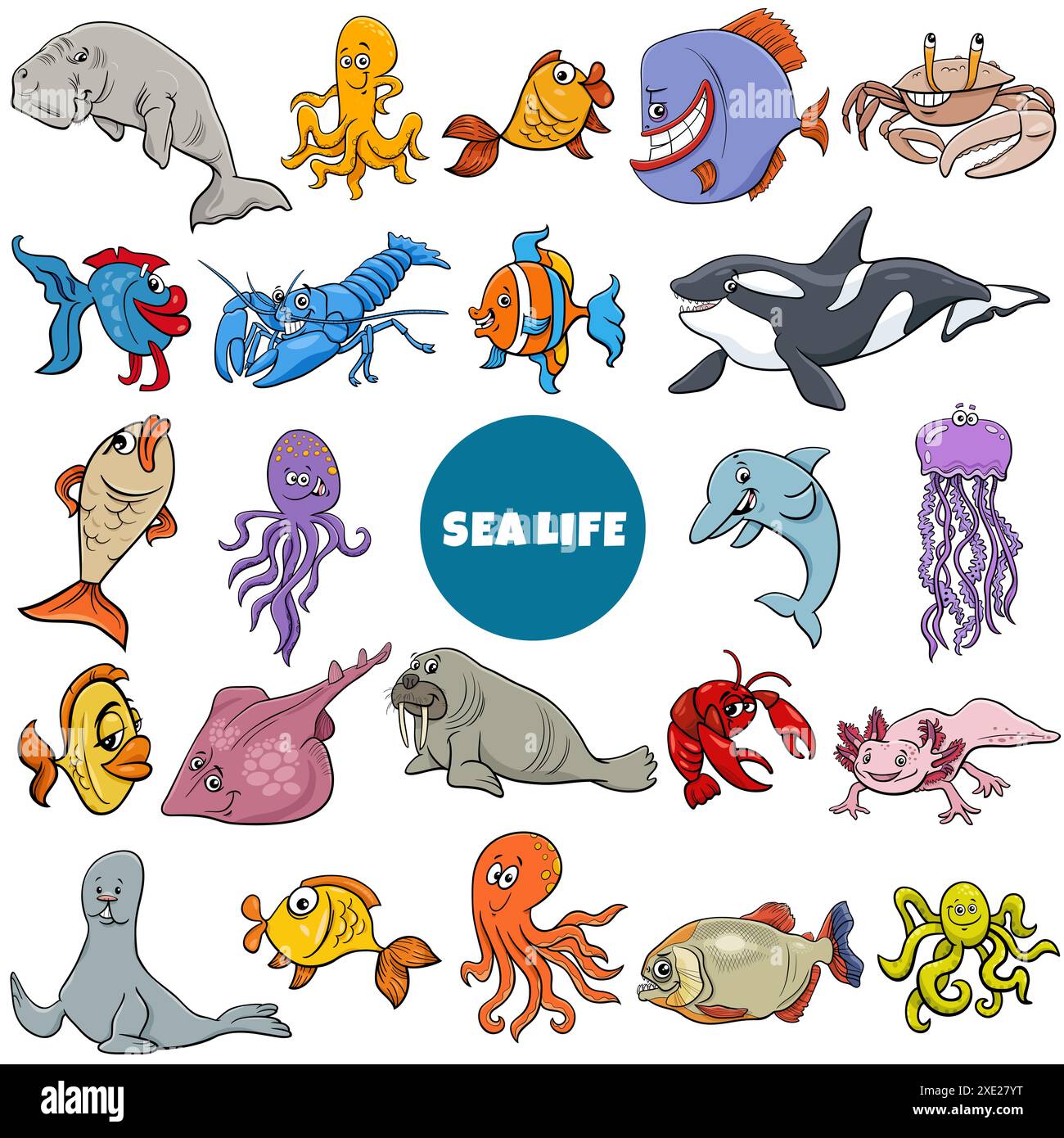 Seal cartoon animal design Cut Out Stock Images & Pictures - Alamy