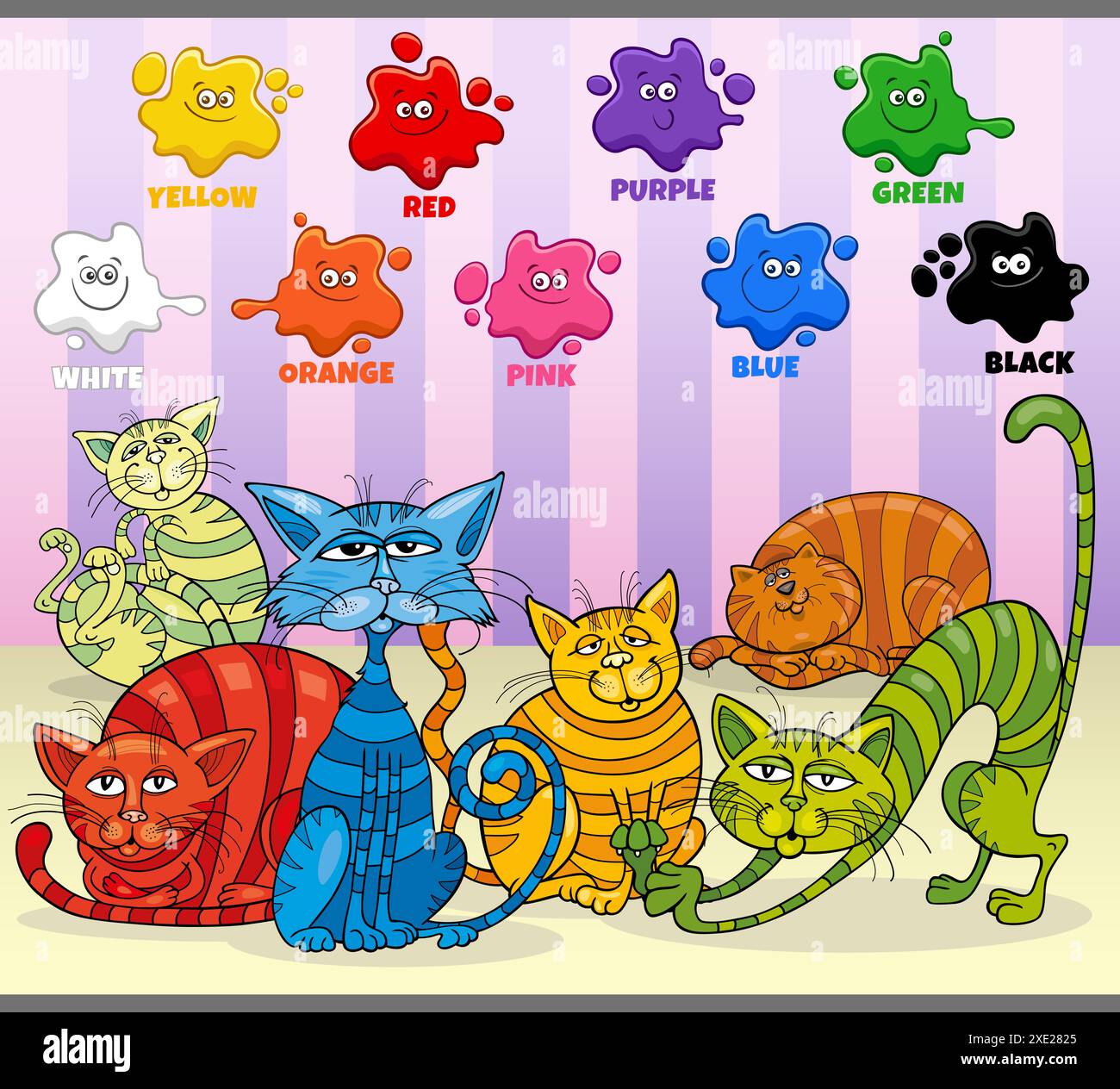 Primary colors cartoon set hi-res stock photography and images - Alamy