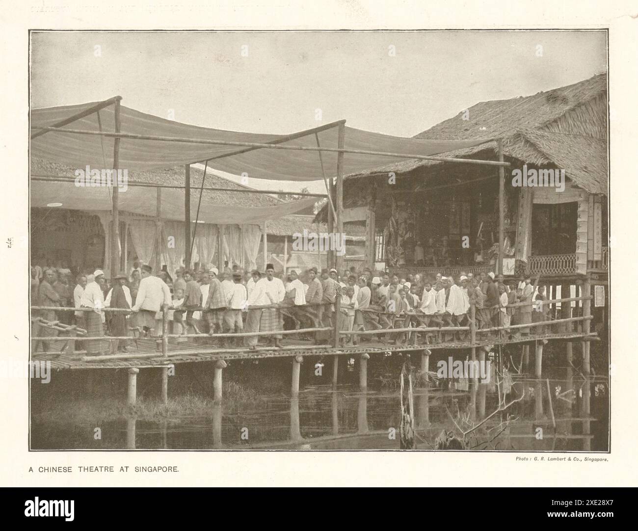 A Chinese theatre at Singapore. 1910 Stock Photo - Alamy