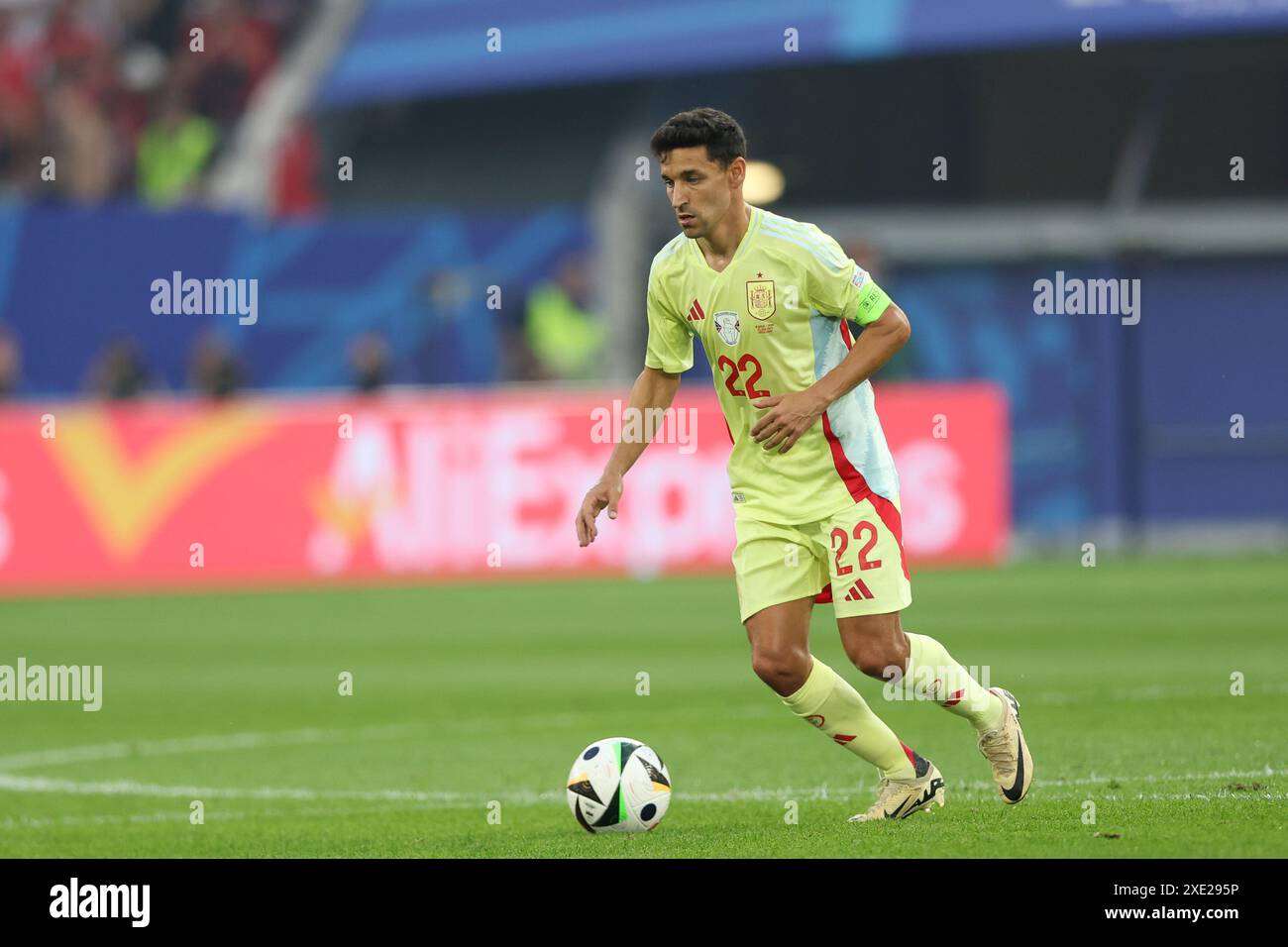 Jesus Navas of Spain seen in action during the UEFA EURO 2024 match ...